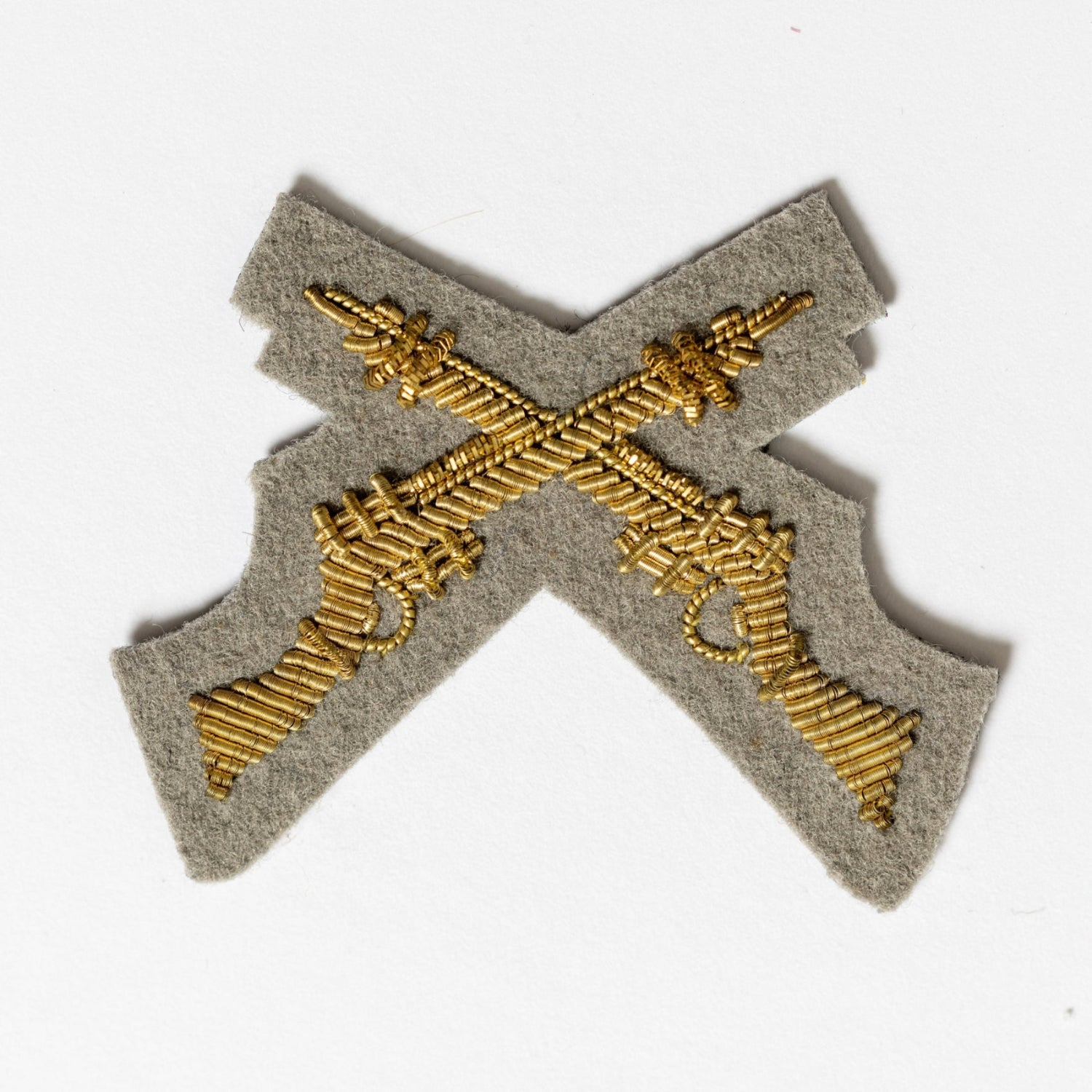 Crossed Rifles Insignia US ARMY INFANTRY PAIR OF ISSUE BLACK SUBDUED