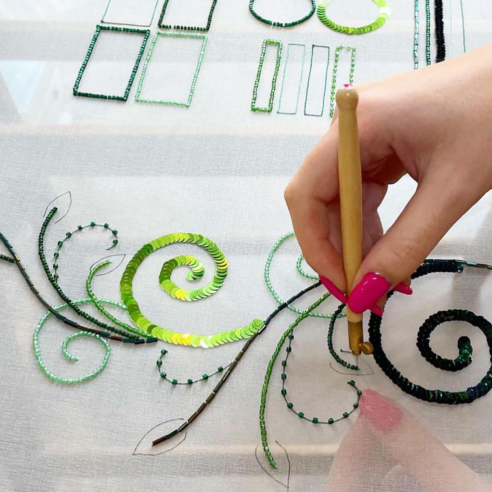 SOLD OUT Couture Tambour Beading (Luneville) Course – Hand & Lock