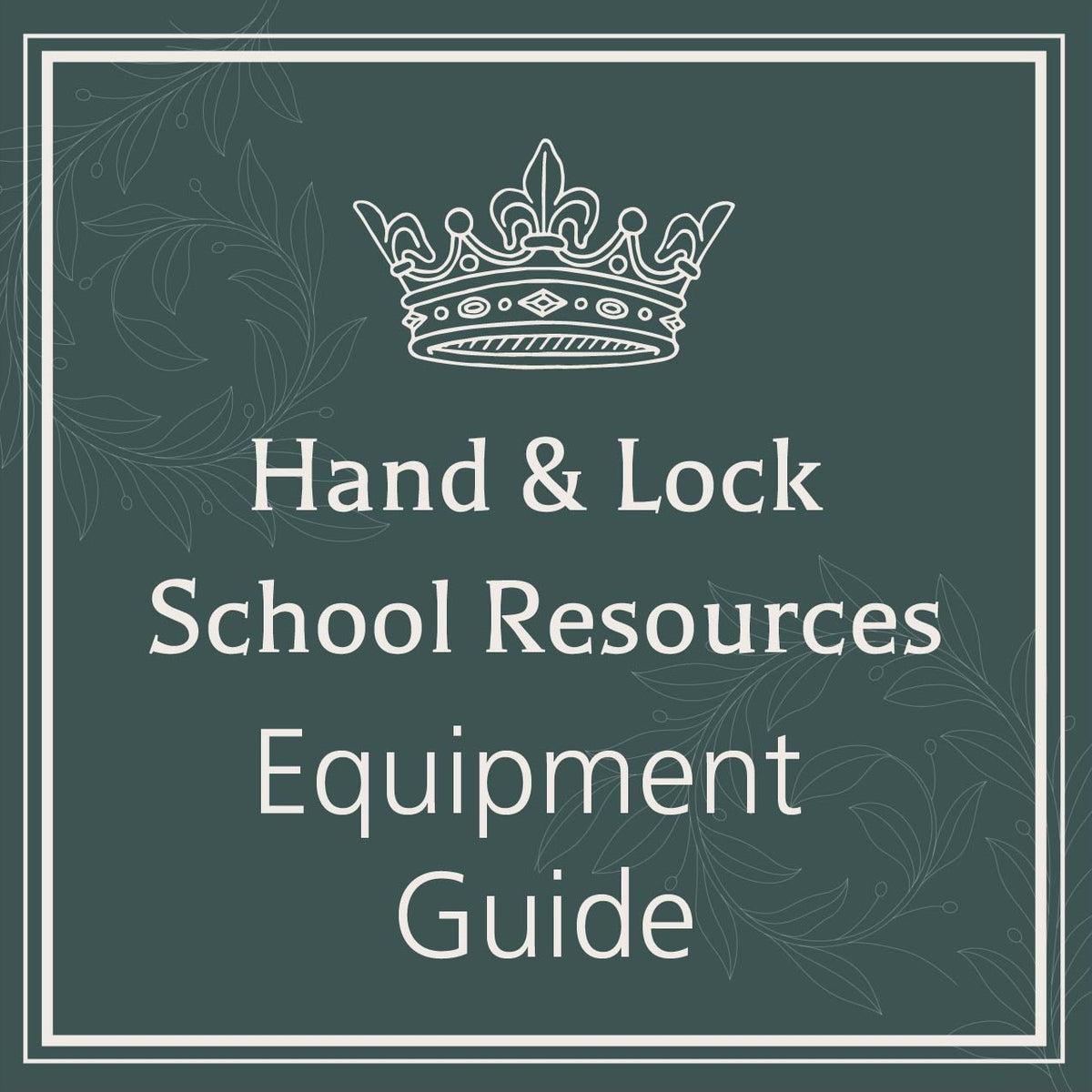 Hand & Lock School: Guide to Embroidery Equipment