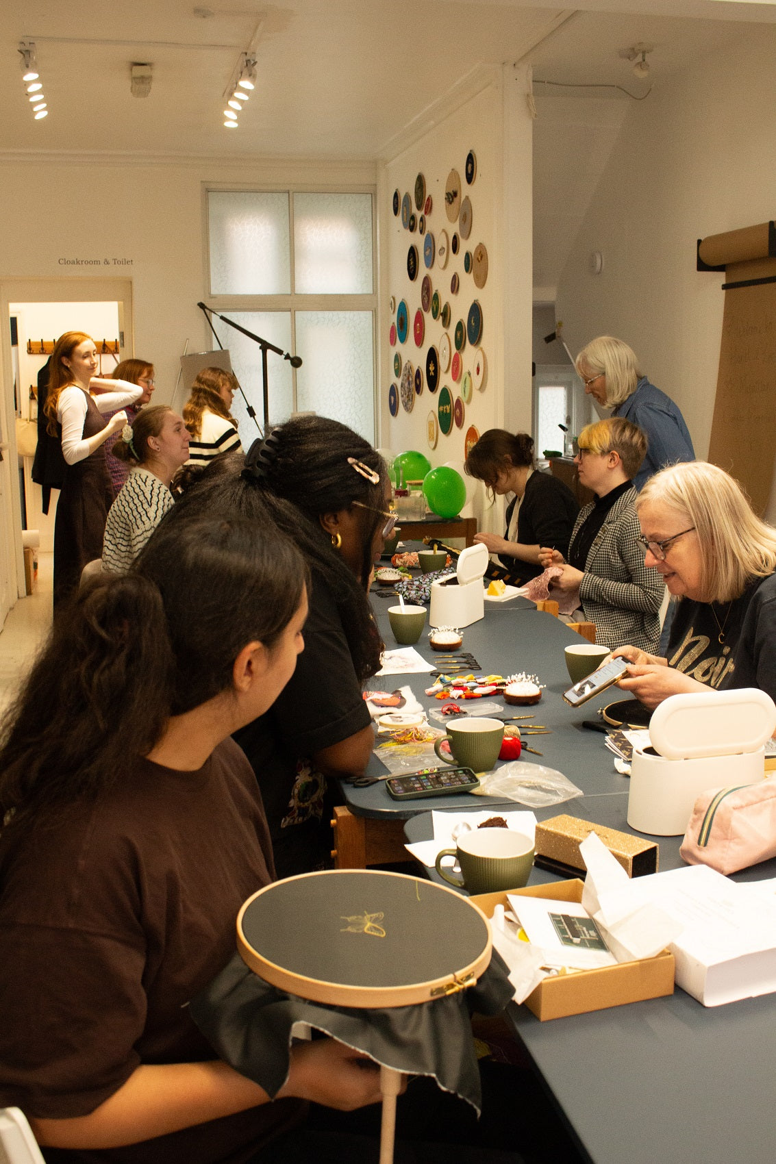 Sip & Stitch for Charity at the Hand & Lock School