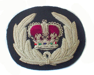 Chief Constable Cap Badge - Crown in Wreath – Hand & Lock